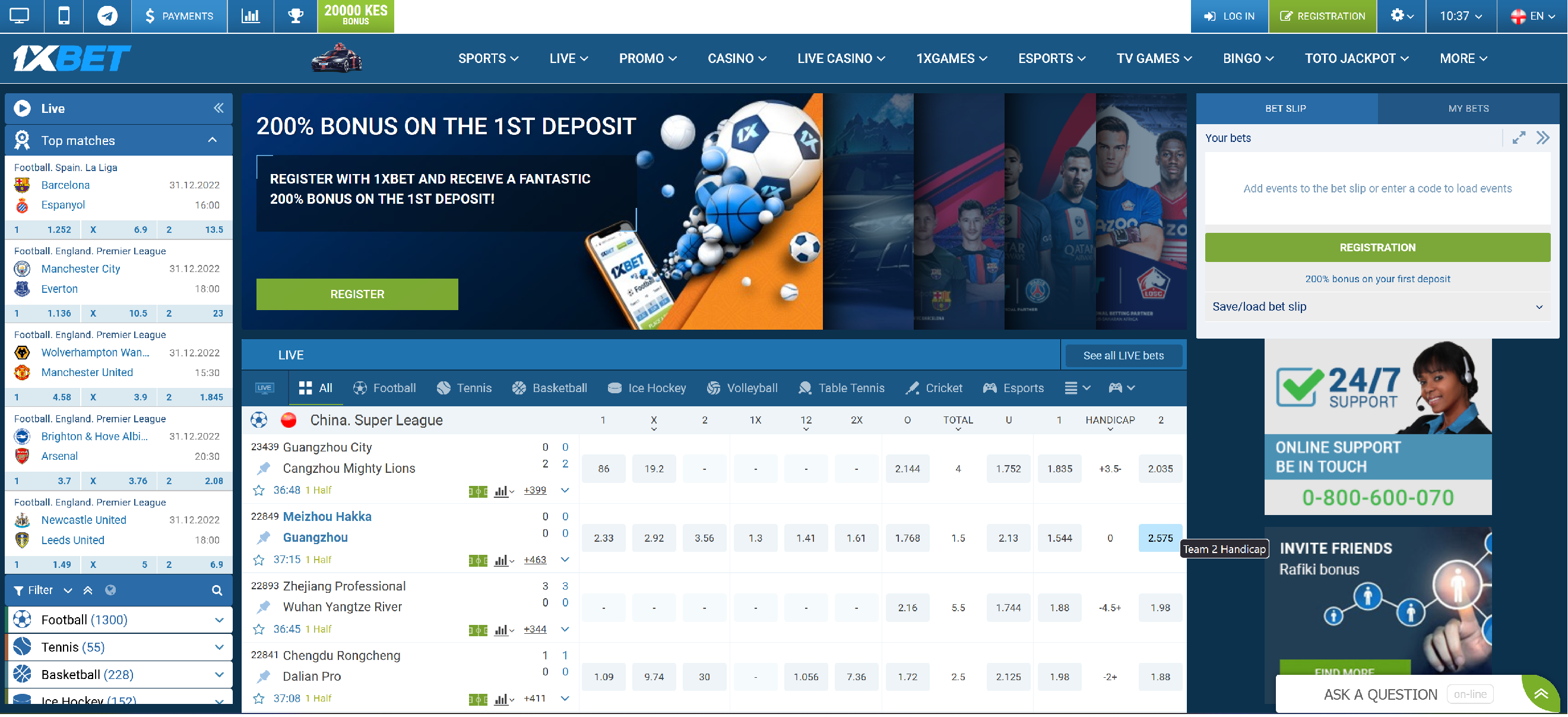 1xBet Kenya Bonus KES 20 000 Registration Free Bet TopHostingNet